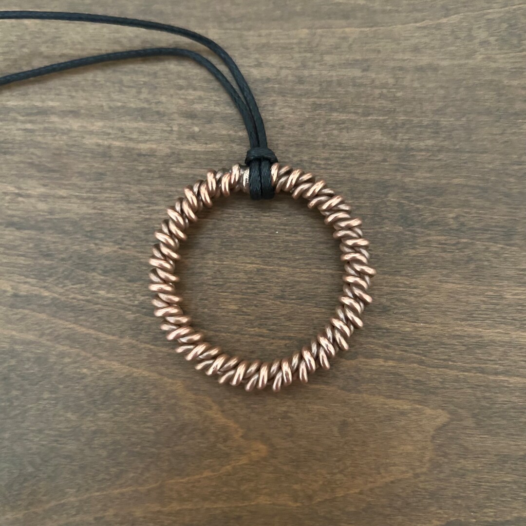 333 Mhz Double Twisted Earth Core Cubit Tensor Ring Necklace, Tensor ...
