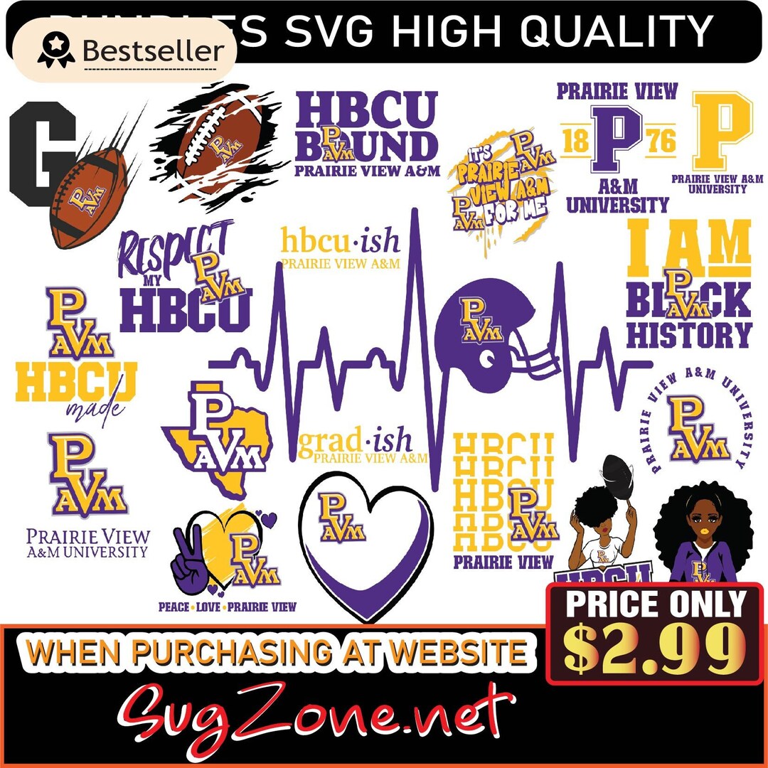 Hbcu Svg Bundle Prairie View & University Digital Downloads - Etsy