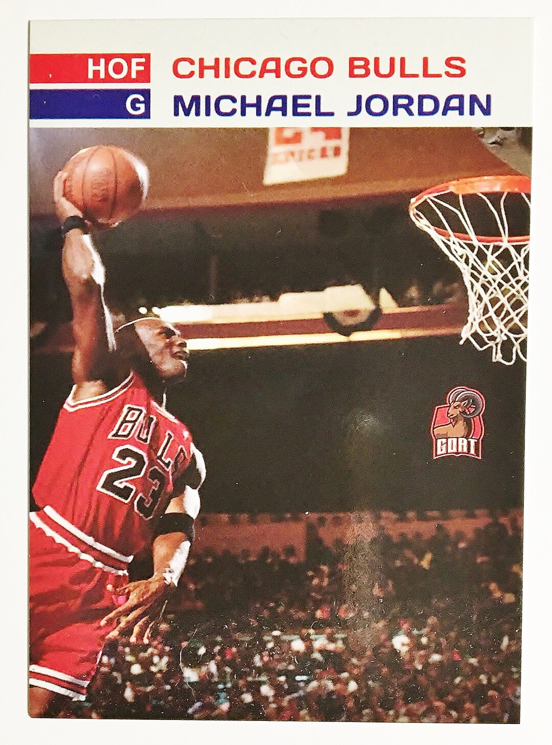 Michael Jordan Hall of Fame Goat Promo Custom Card Mint - Etsy