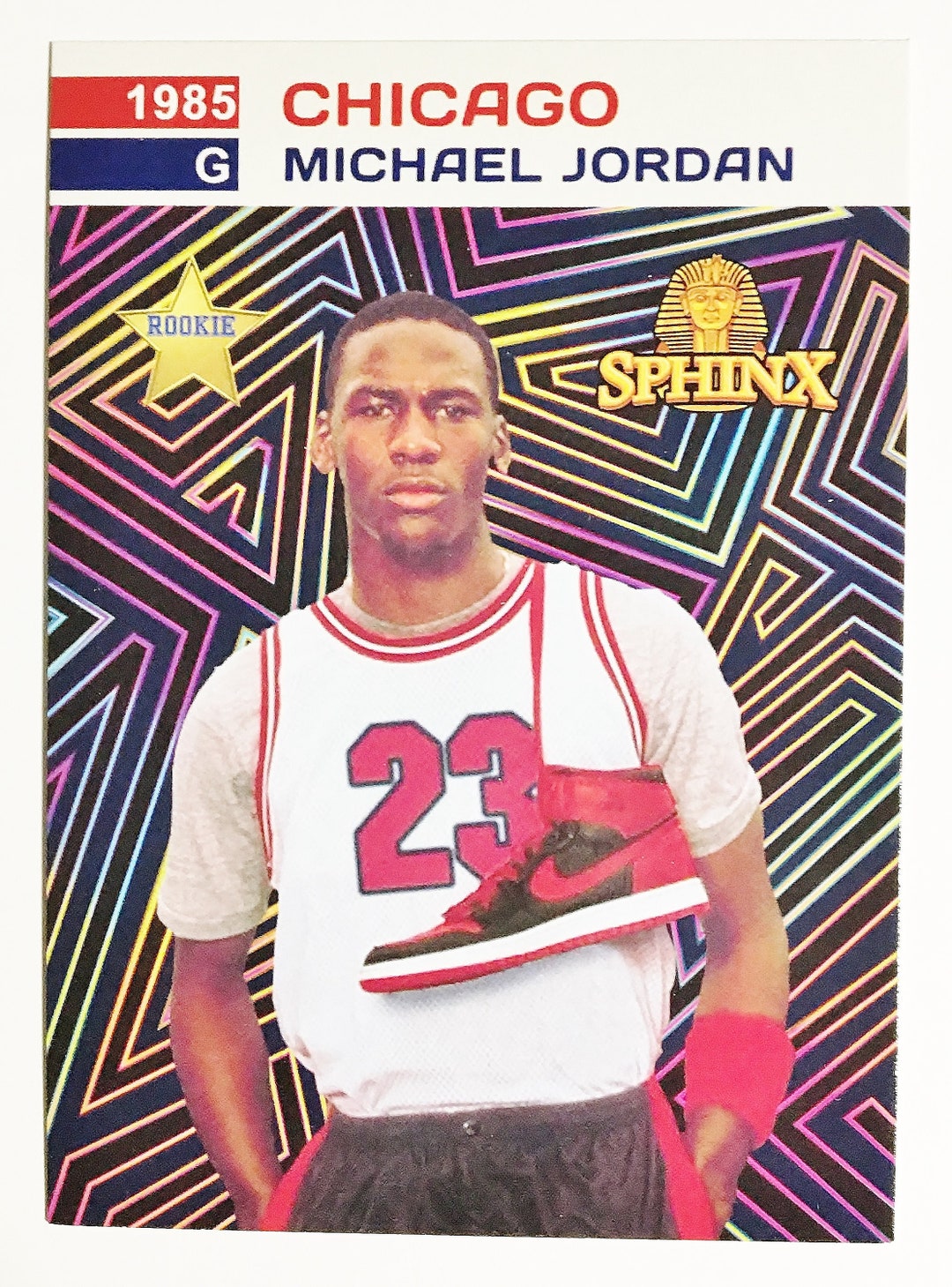 1985 Fierce Michael Jordan Sphinx Star Rookie Promo Custom - Etsy