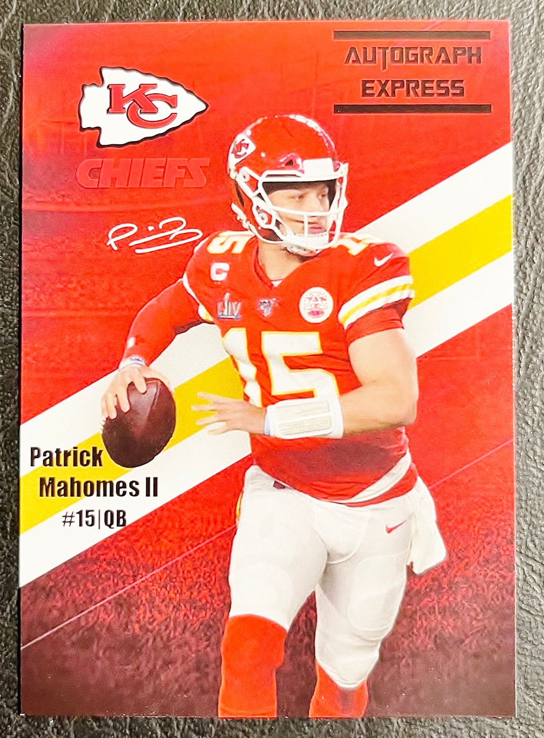 2017 Autograph Express Patrick Mahomes Facsimile Autograph Promo Rookie ...