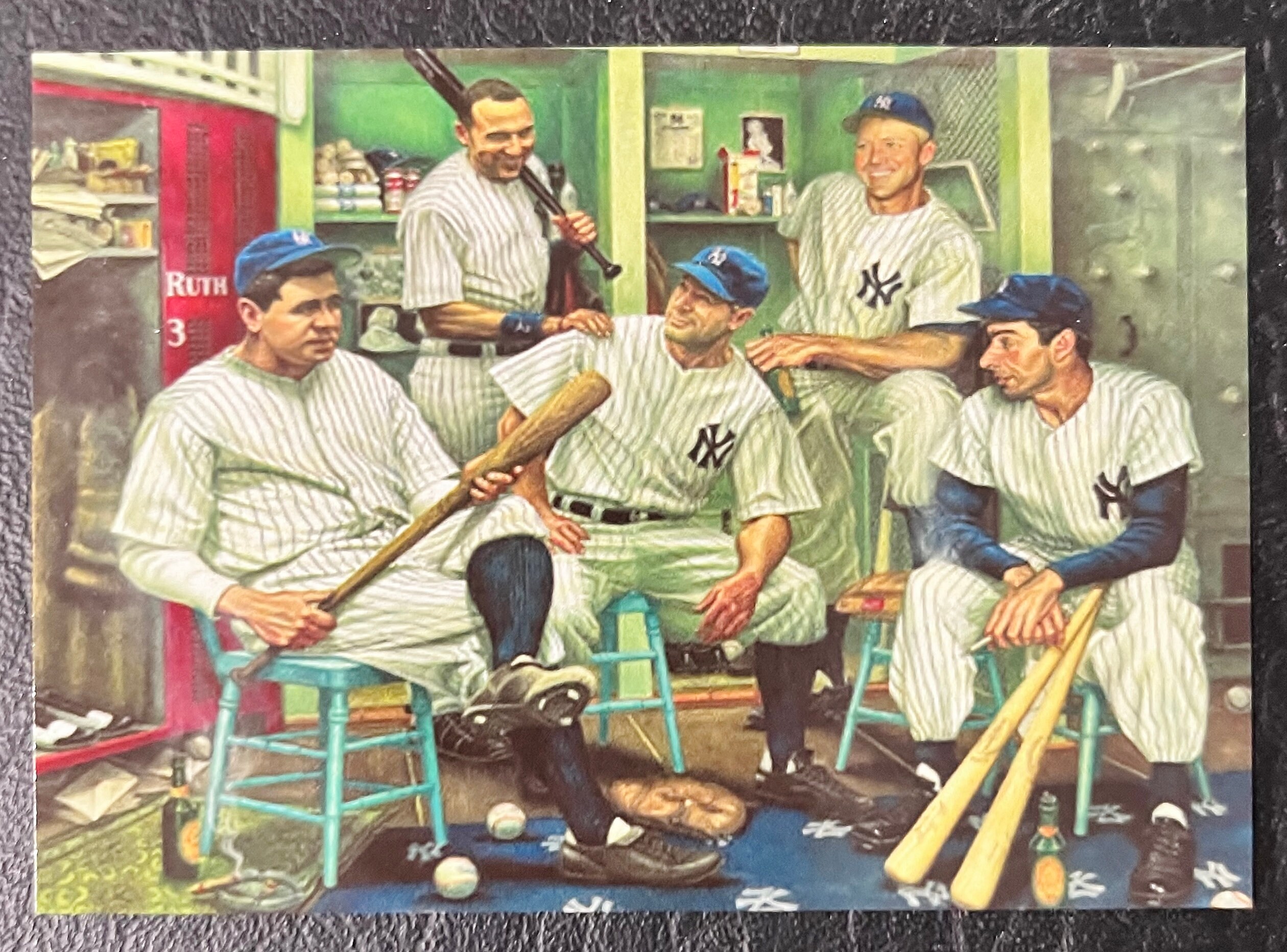 Yankees Legends Facsimile Autograph Promo Custom Card Mint Mantle, Ruth ...