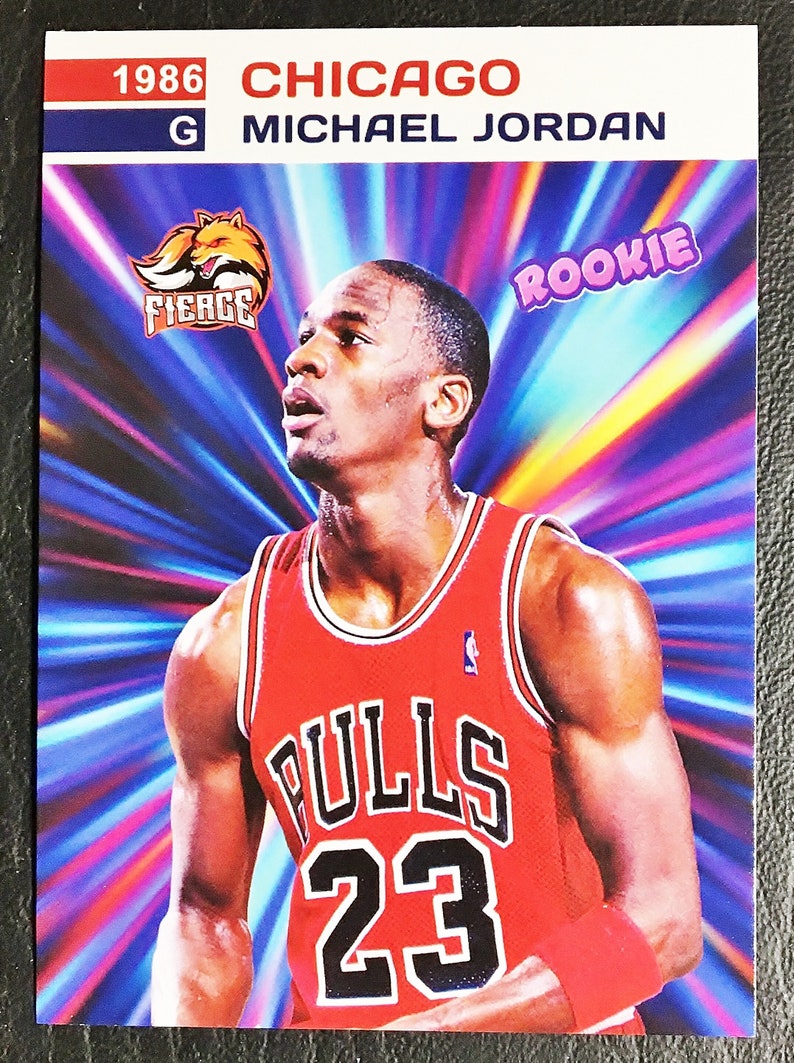 1986 Fierce Michael Jordan Promo Custom Rookie Card Mint Condition - Etsy