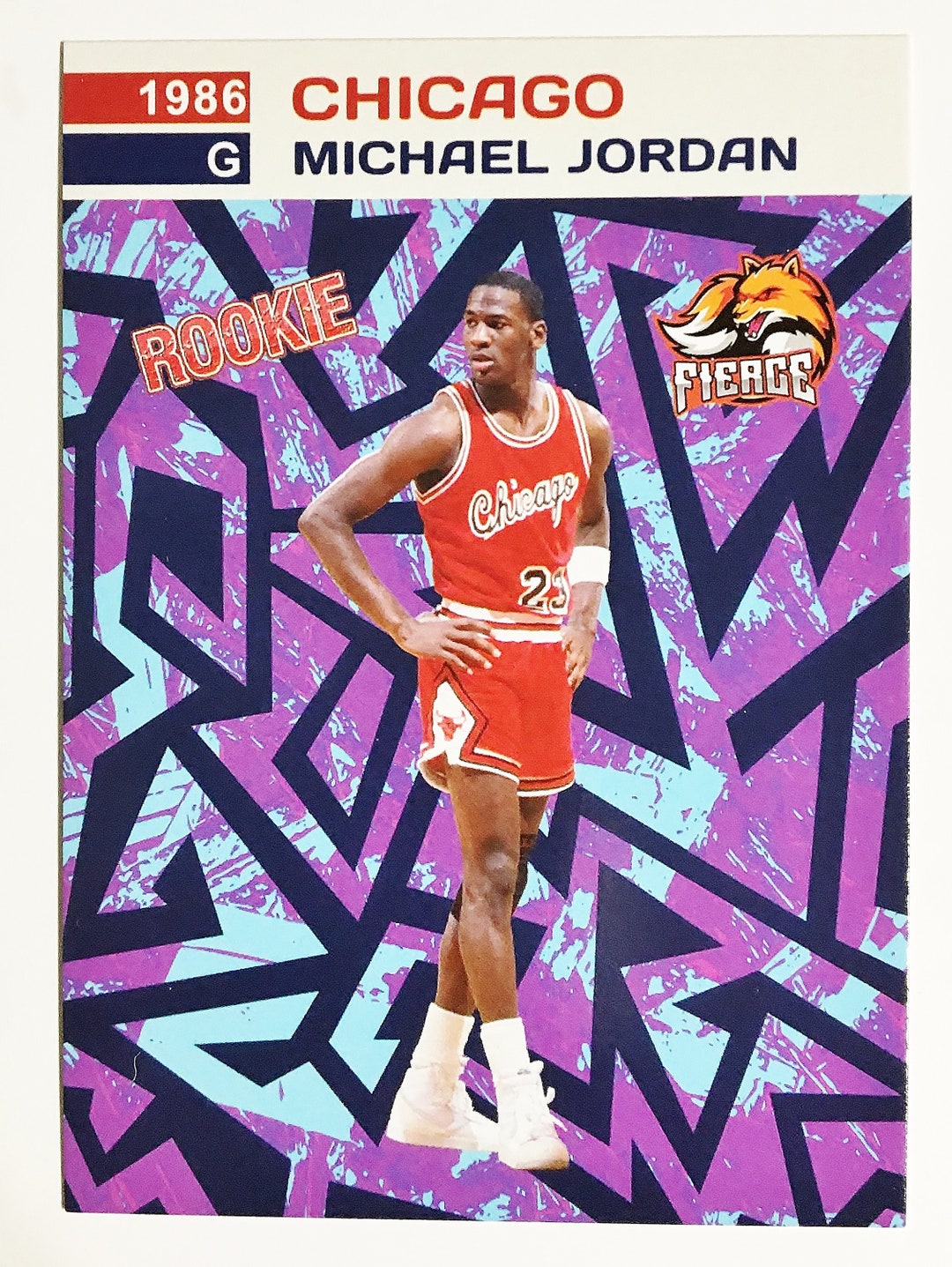 1986 Fierce Michael Jordan Promo Custom Rookie Card Mint Condition - Etsy