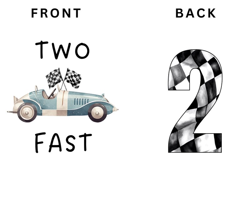 TWO FAST Race Car PNG Cut File, Sublimation, Print File, Blue Race Car ...
