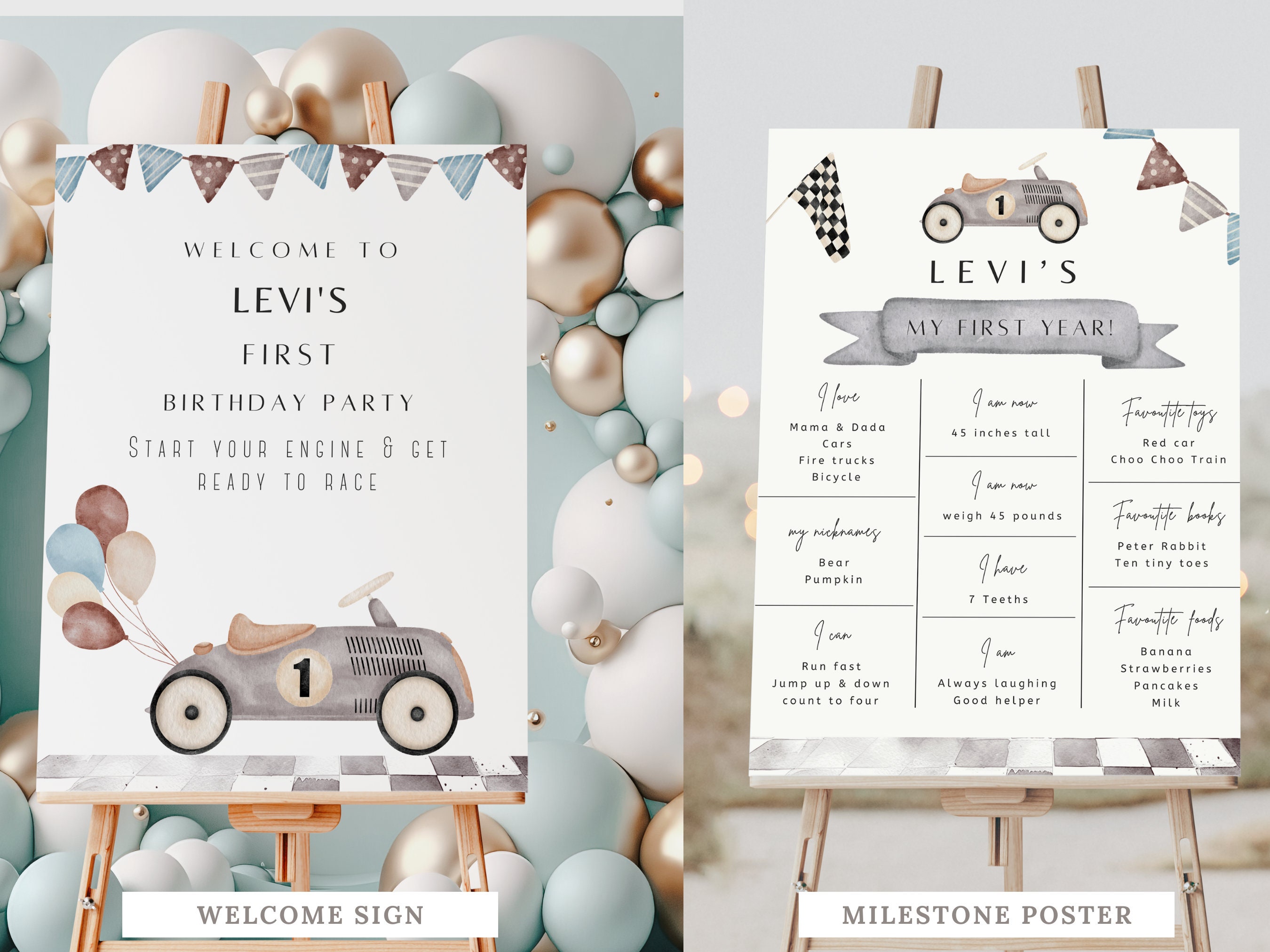 Fast One Race Car Bundle, Fast One Birthday, First Birthday Party ...