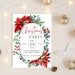 Minimalist Christmas Party Invitation Template, Christmas Party ...