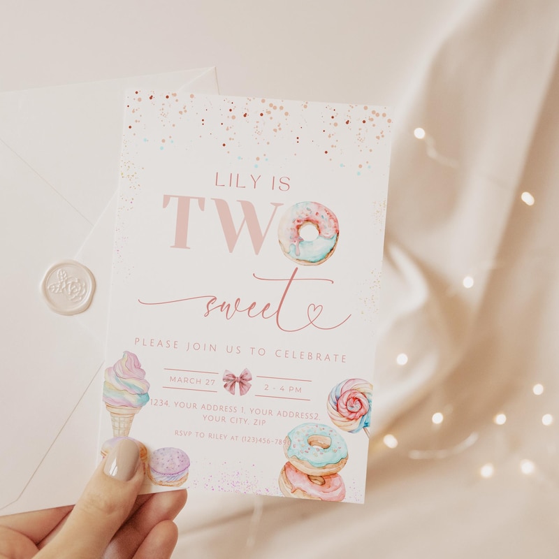 She is Two Sweet Invite - Etsy