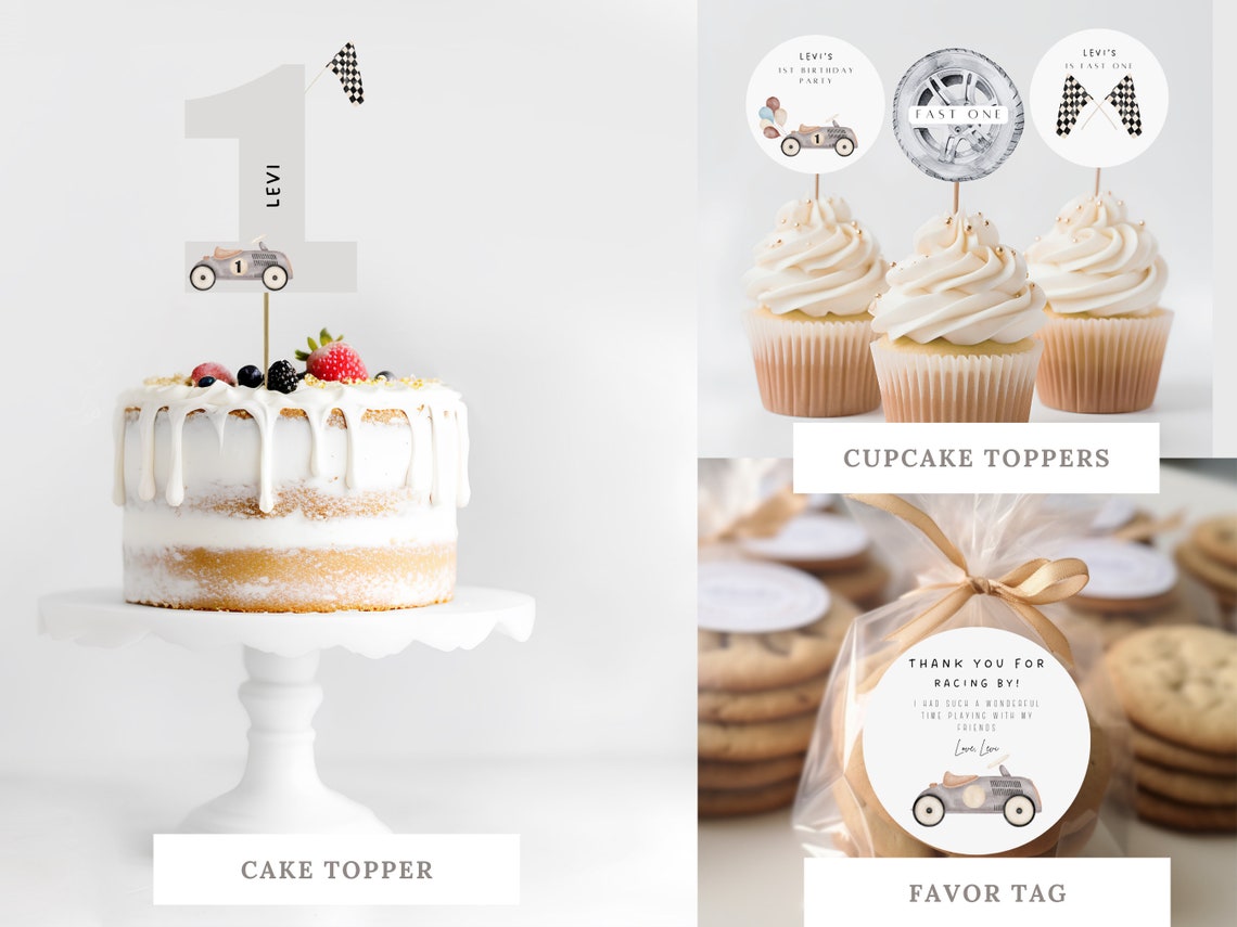 Fast One Race Car Bundle, Fast One Birthday, First Birthday Party ...