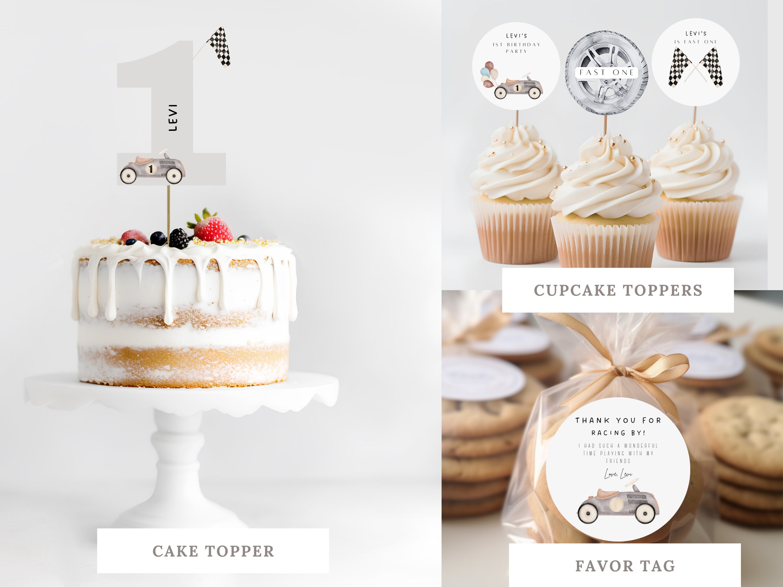 Fast One Race Car Bundle, Fast One Birthday, First Birthday Party ...