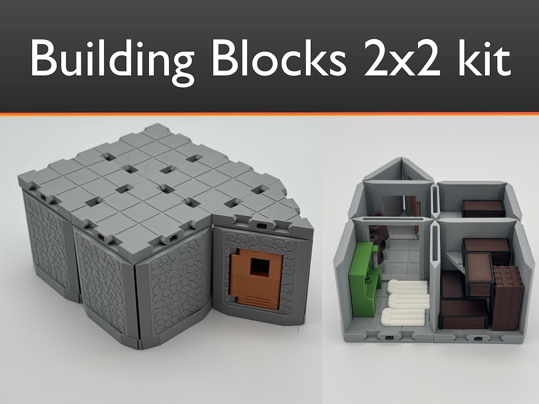 Building Blocks 2x2 Kit Inspired From Rust - Etsy