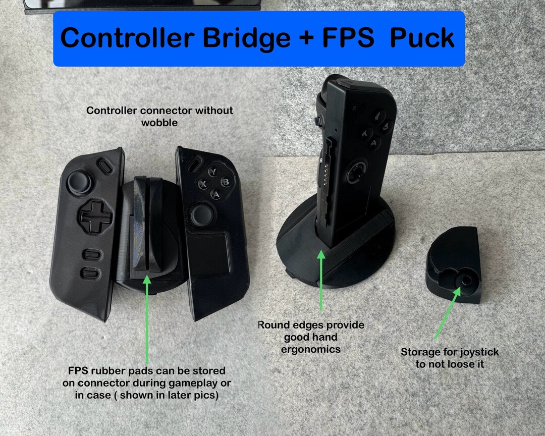 Gamemate-3in1 for Lego Controller Connector With FPS Puck and 4 Hidden ...