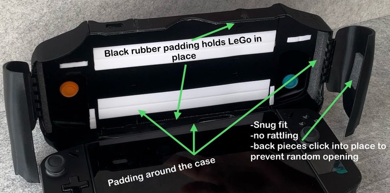 Durable Half-case 3D Printed Protection for Lenovo Legion Go Handheld ...