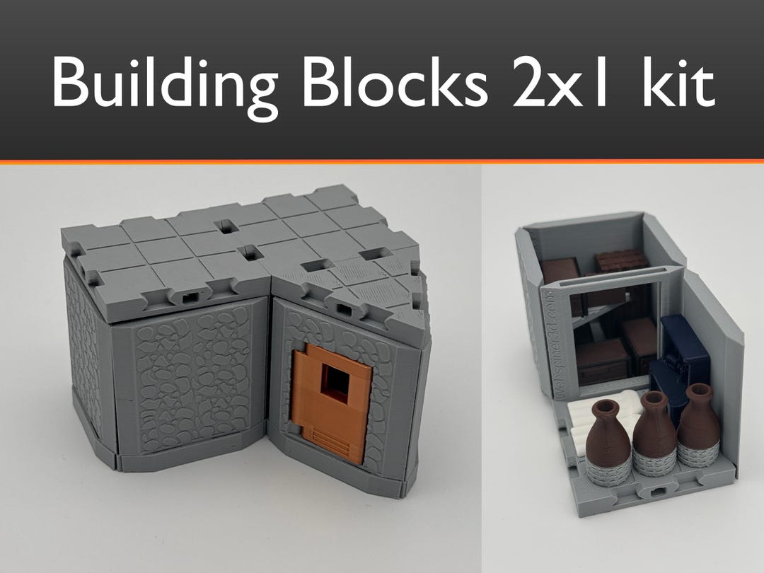 Building Blocks 2x1 Kit Inspired From Rust - Etsy
