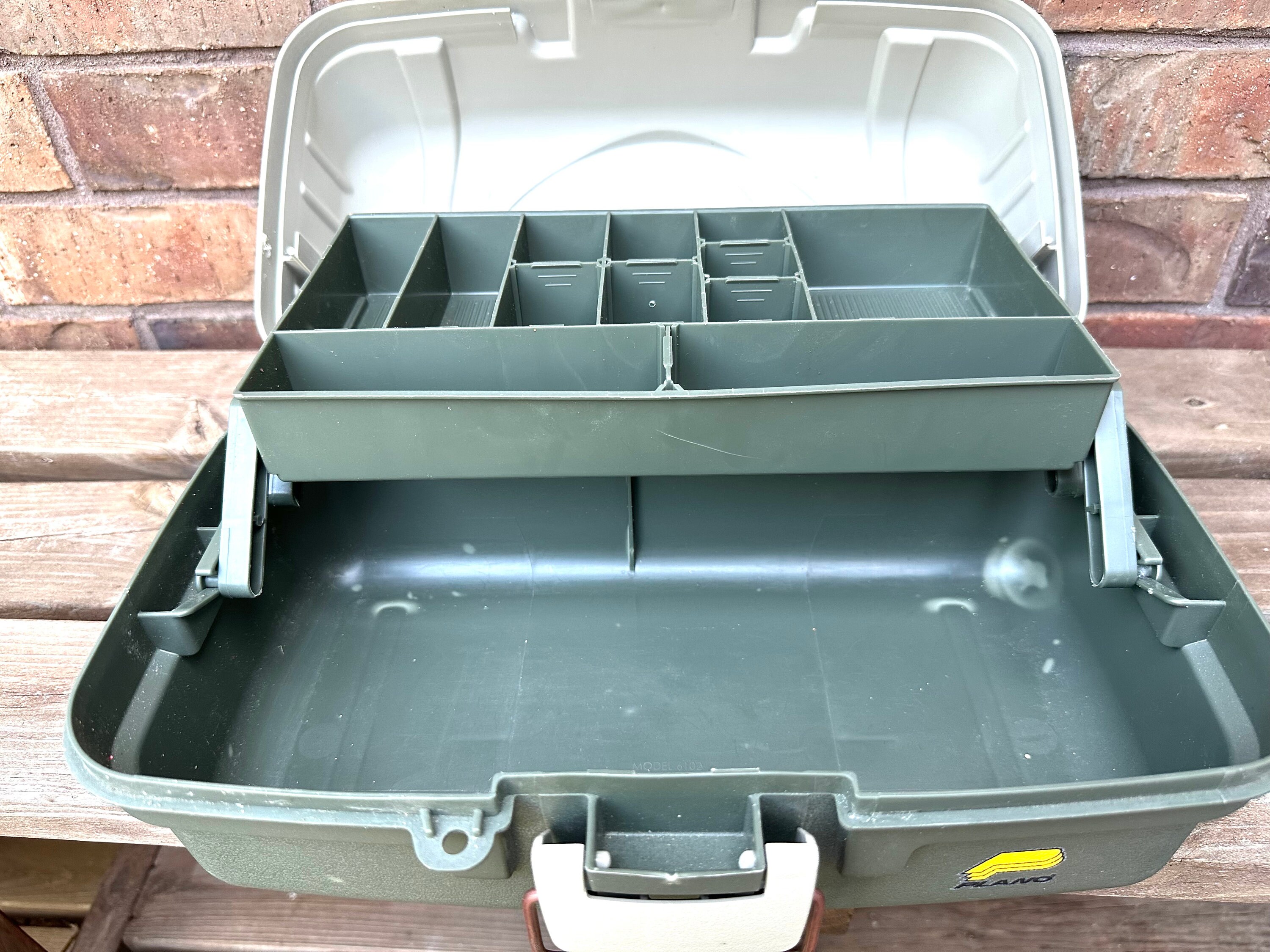 Plano Two-tier Fold Out Tray Fishing Tackle Box - Etsy