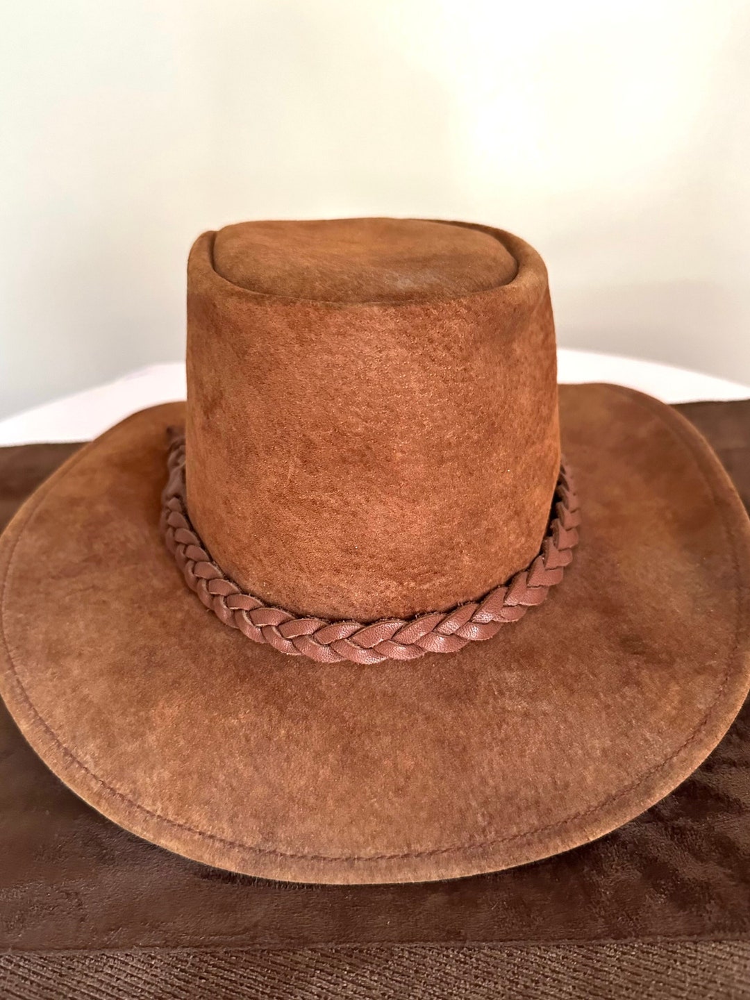Vintage Suede Leather Bush Hat, Size Small, Made in South Australia - Etsy