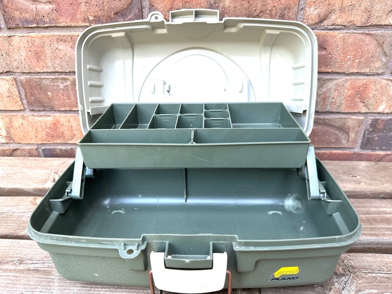 Plano Two-tier Fold Out Tray Fishing Tackle Box - Etsy