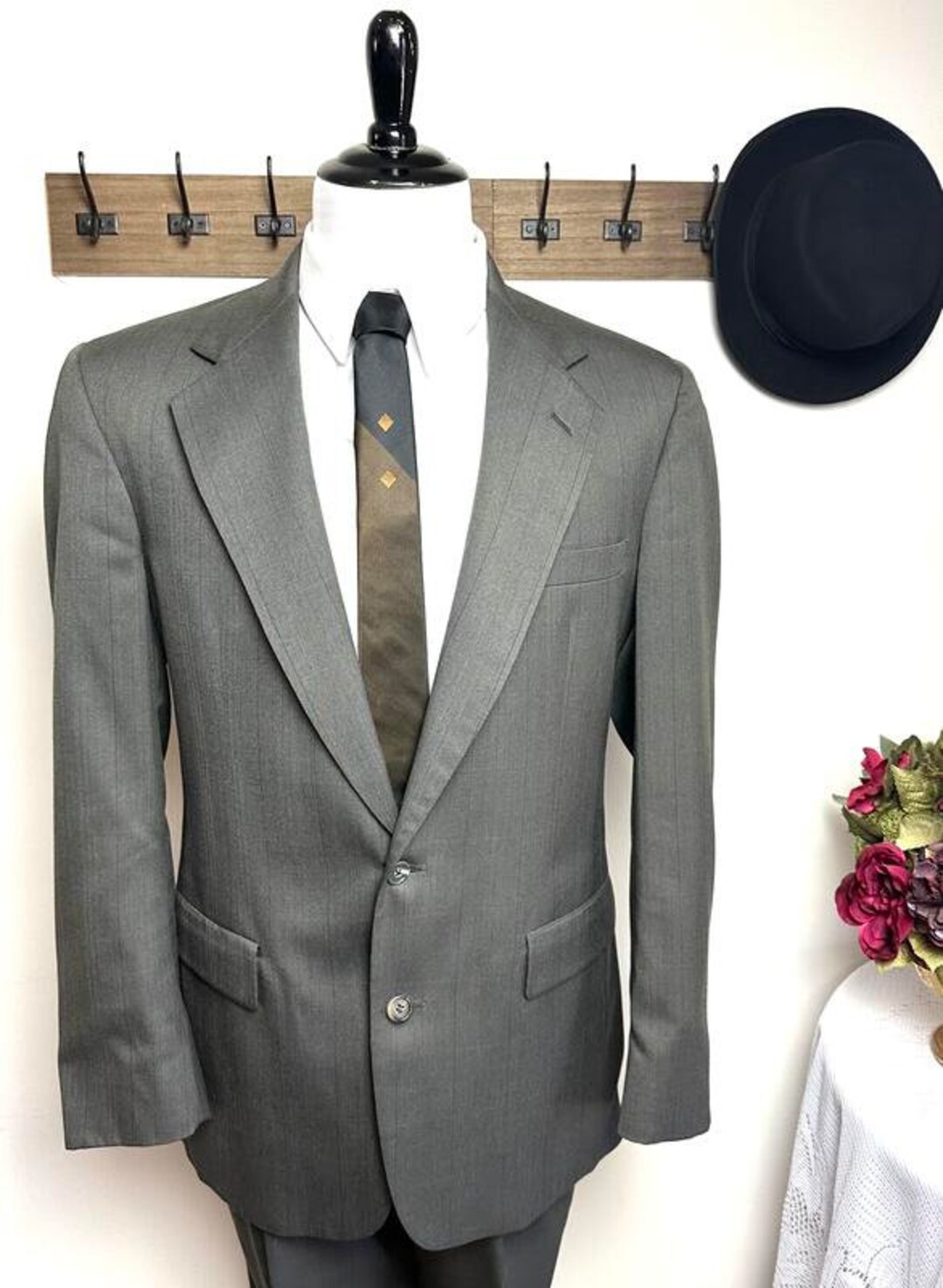 Vintage Men's Suit by Palm Beach, Size 42R, Made in USA - Etsy