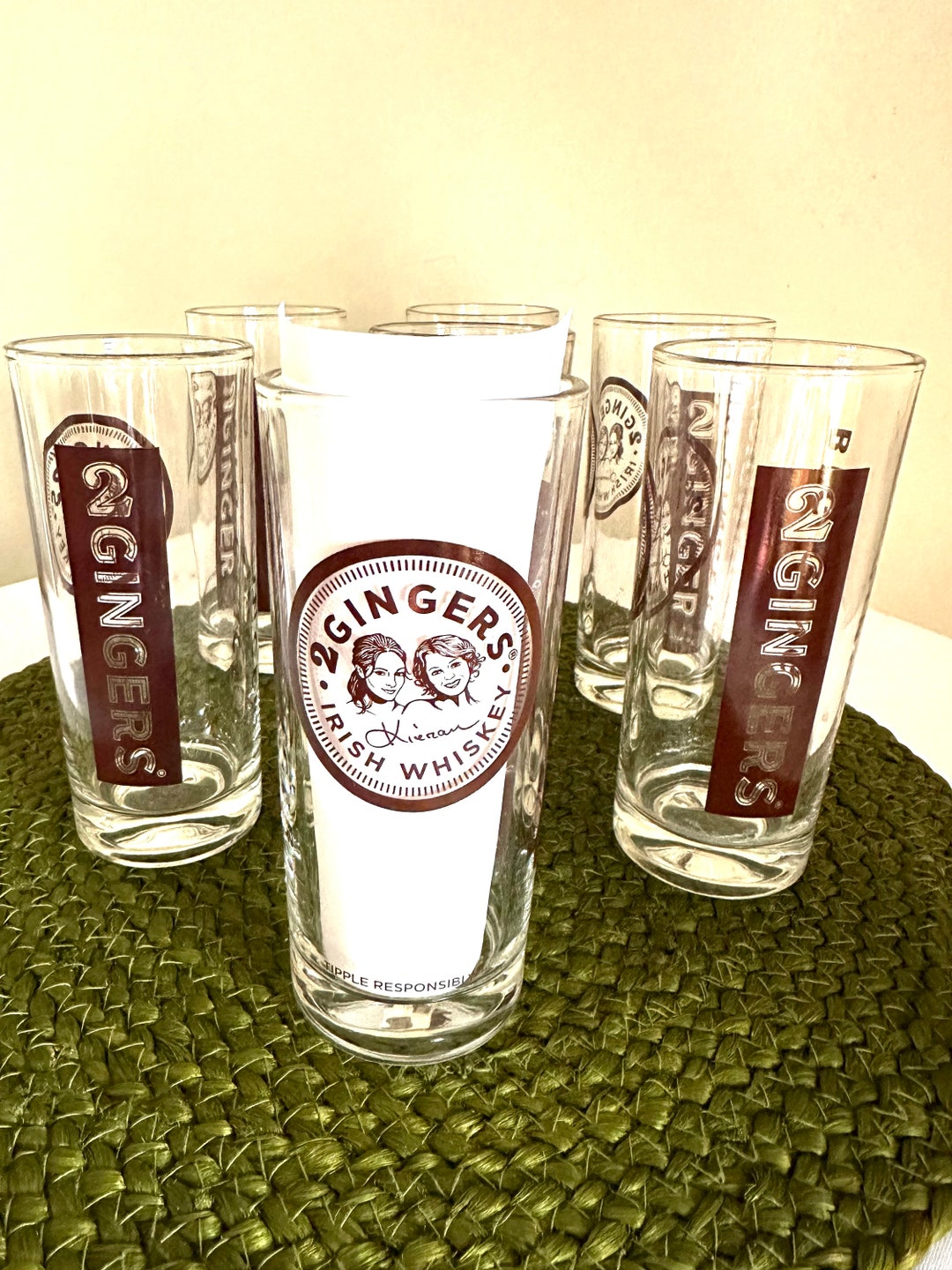 2GINGERS Irish Whiskey Glasses, Set of 7 - Etsy