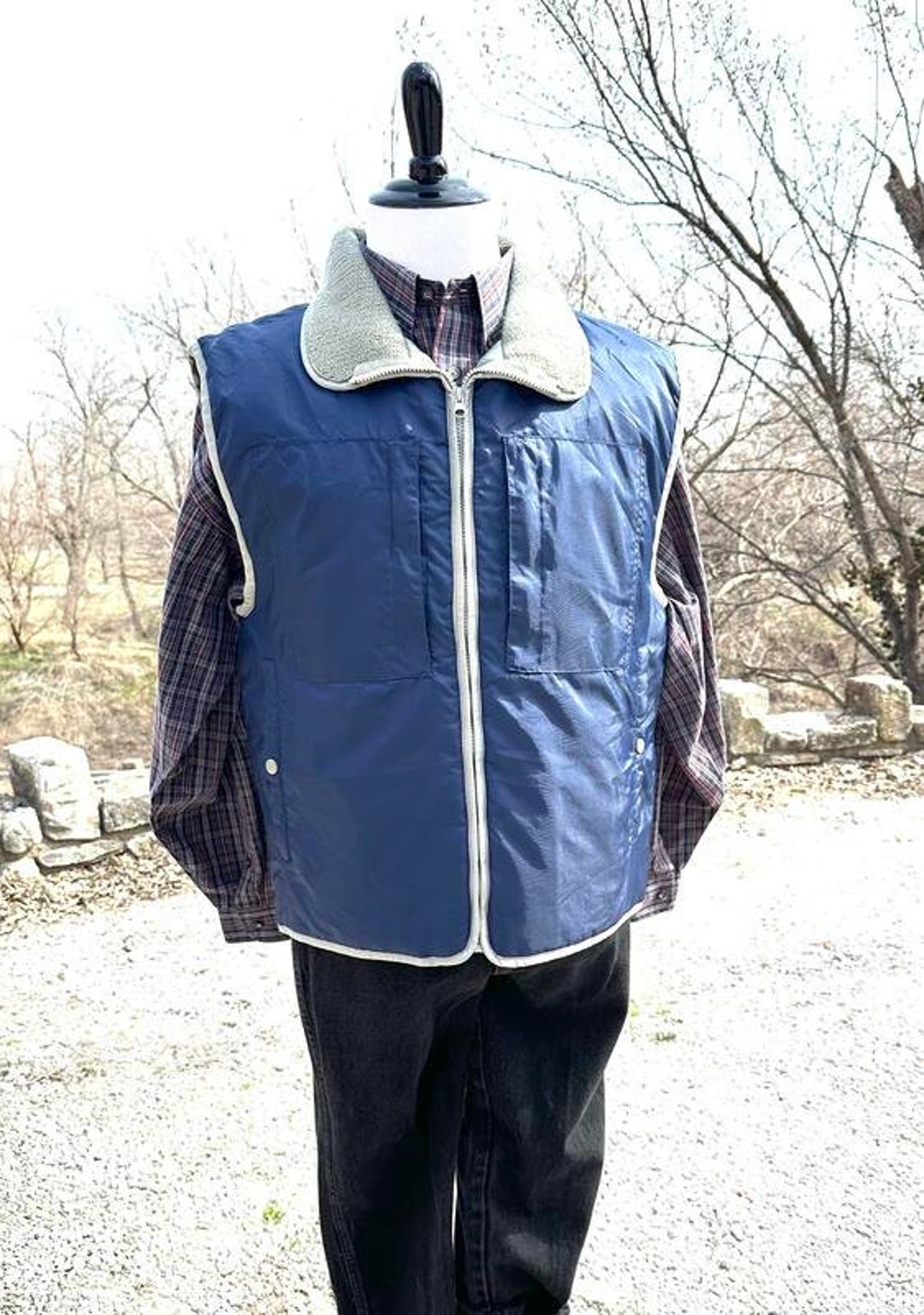 Vintage Spalding Athletic Apparel Quilted Vest, Size Large - Etsy