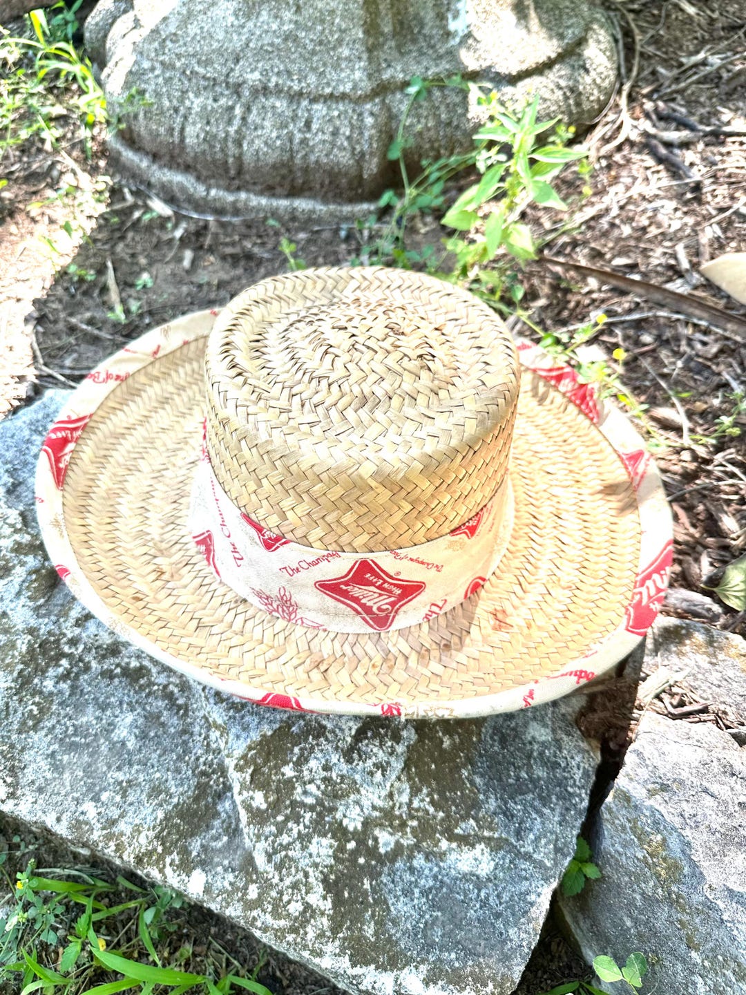 Vintage RARE Miller High Life Straw Hat, Size Large, 1970s - Etsy