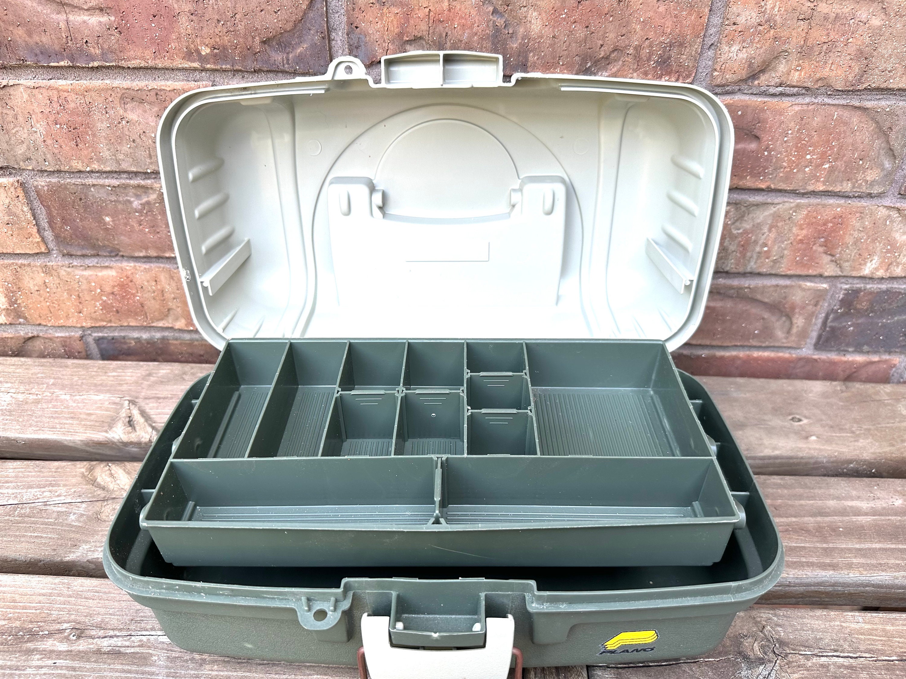 Plano Two-tier Fold Out Tray Fishing Tackle Box - Etsy