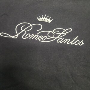 Romeo Santos Embroidery Hoodie - Etsy