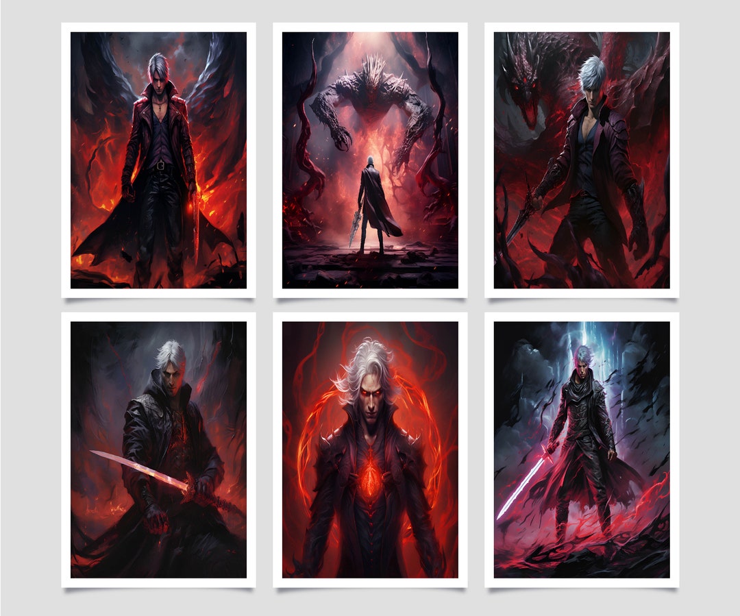 Set of 6 Devil May Cry Wall Art Poster Prints Room Decor for - Etsy