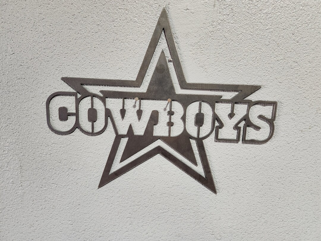 Dallas Cowboys Metal Sign Cowboys Football Wall Art Dallas - Etsy