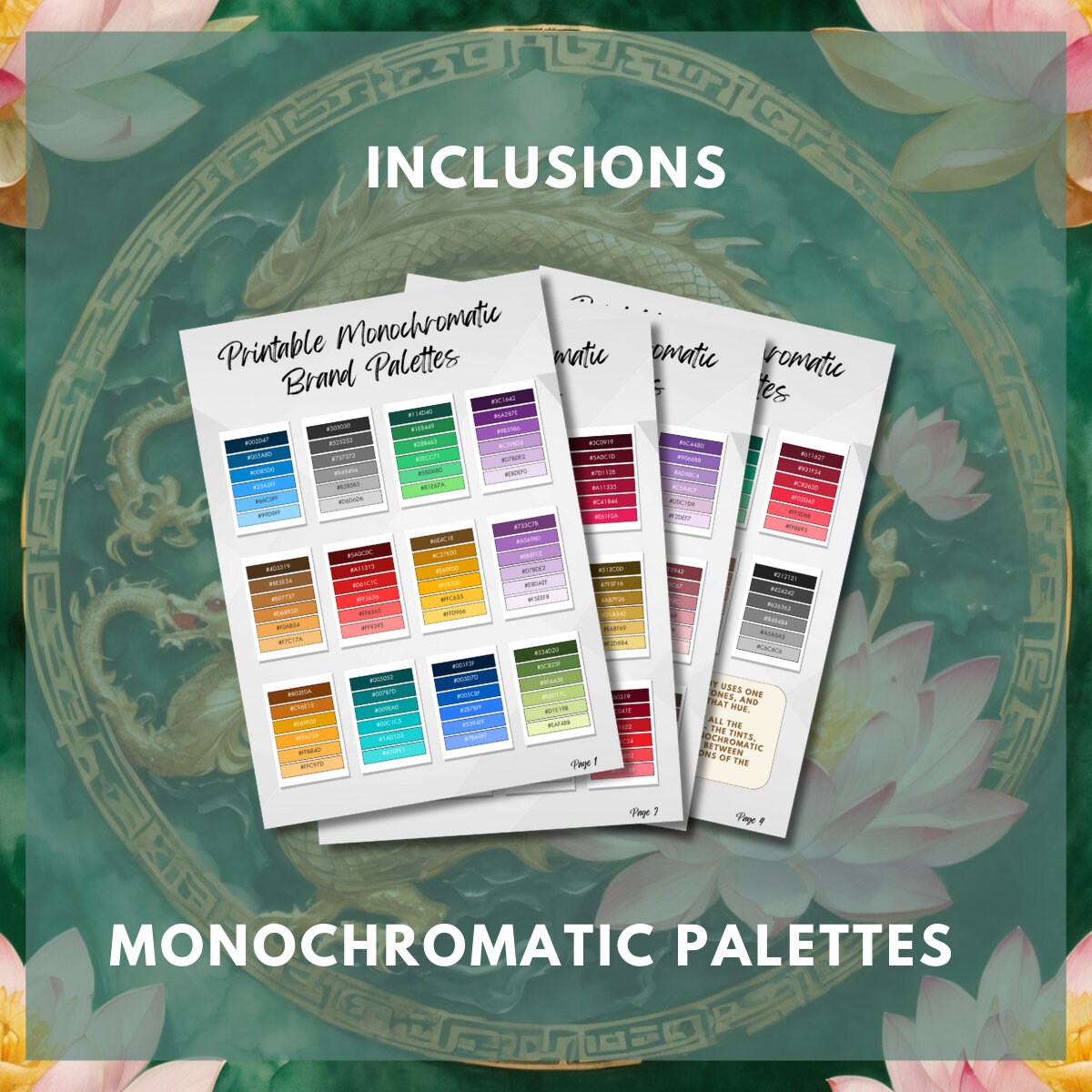Printable Color Palette for Branding brand Palettes - Etsy