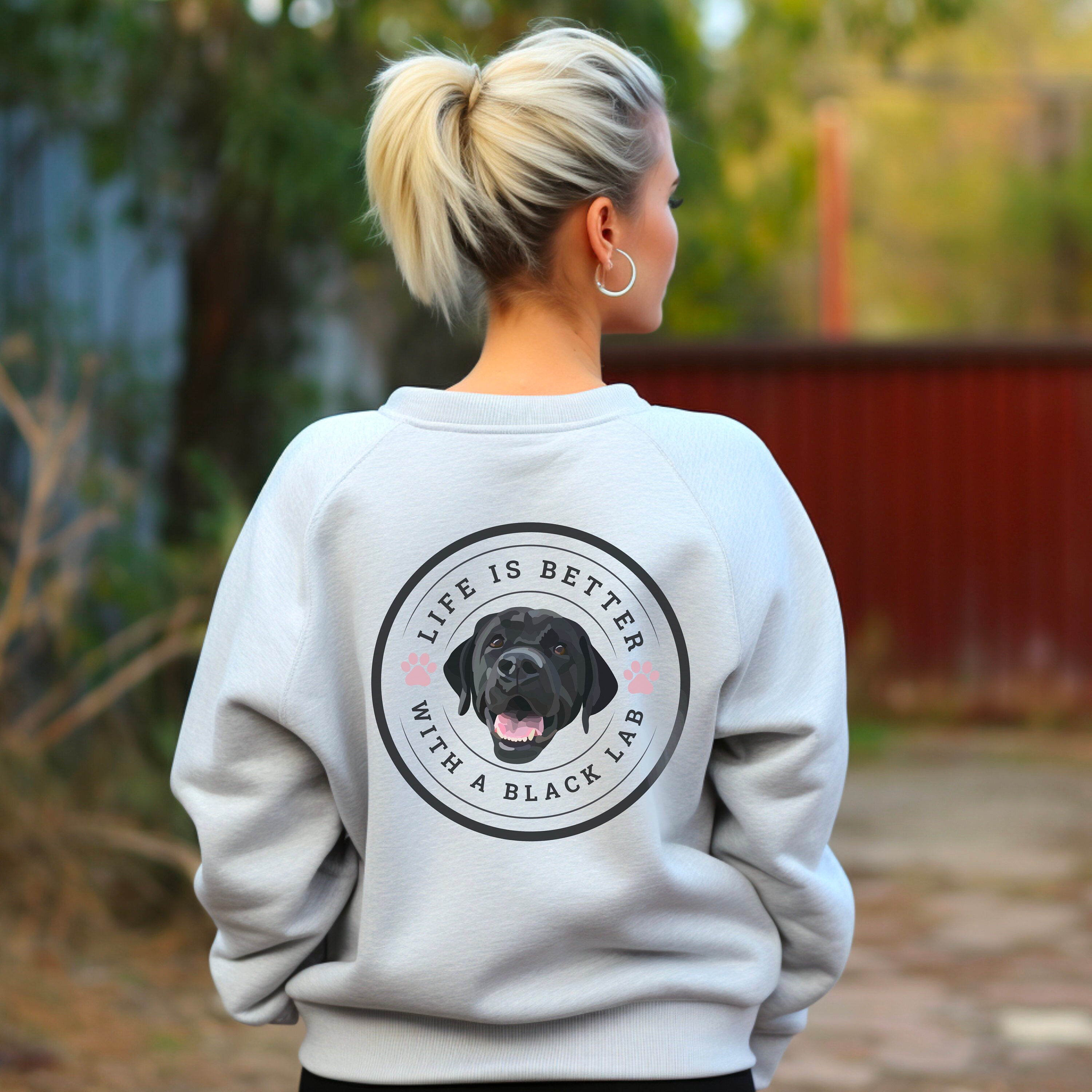 Black Lab Sweatshirt, Black Lab Gifts, Funny Black Lab, Matching Dog ...