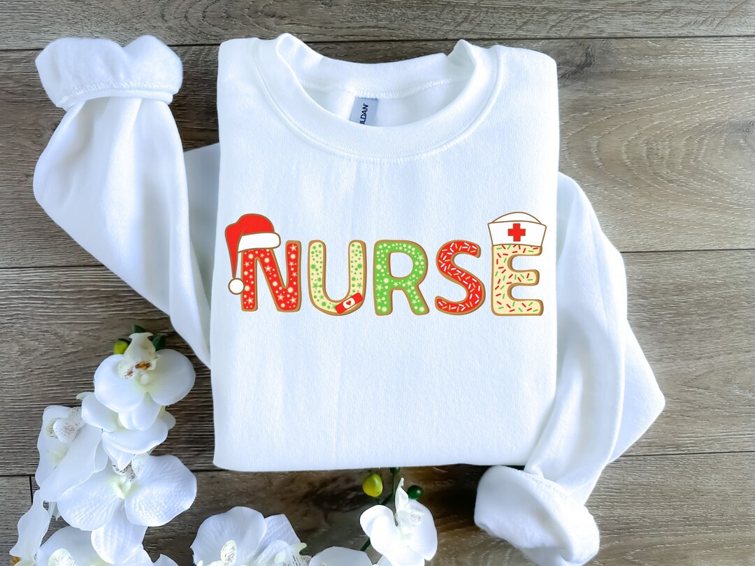 Nurse Christmas Sweater, Nurse Clothes, Christmas Nurse Shirt Nurse ...