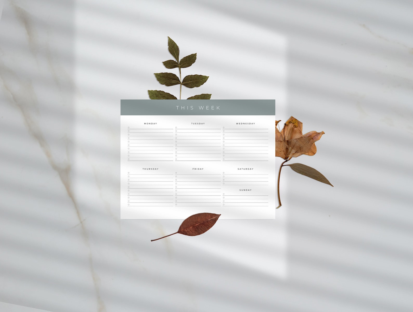 Weekly Planner Printable - Weekly To-do List - Simple, Minimalist ...