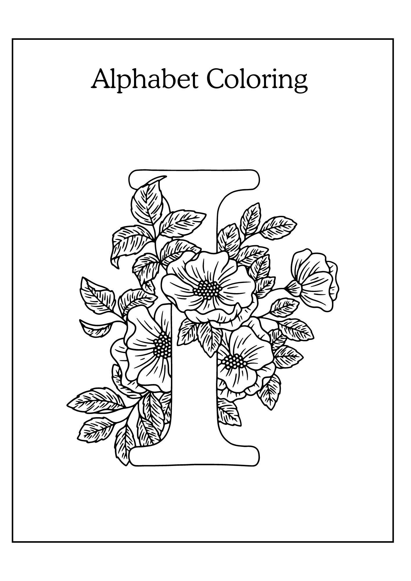 Alphabet Coloring Book - Etsy