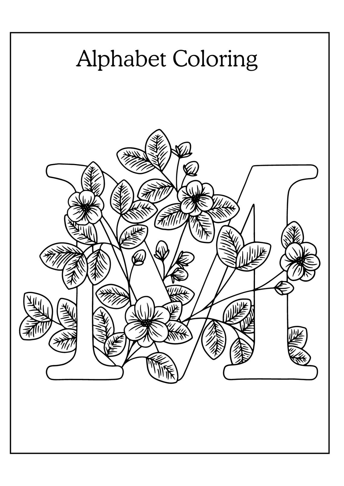 Alphabet Coloring Book - Etsy
