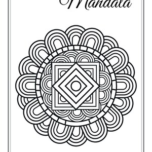 Healing Mandala Coloring Book - Etsy