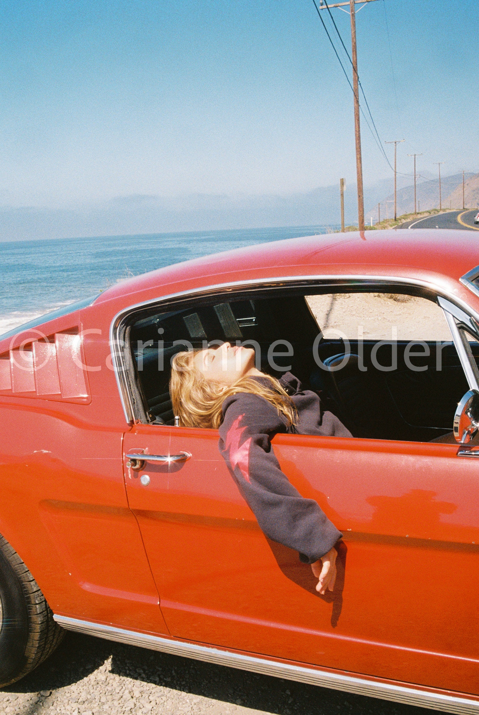 Red Vintage Car Physical Print, Preppy Wall Art, Trendy Wall Art, Girly ...