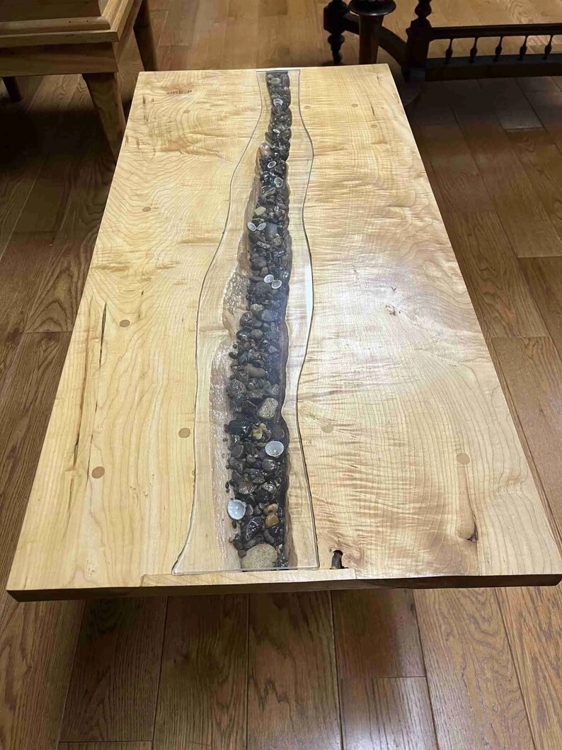 Curly Maple River Table - Etsy