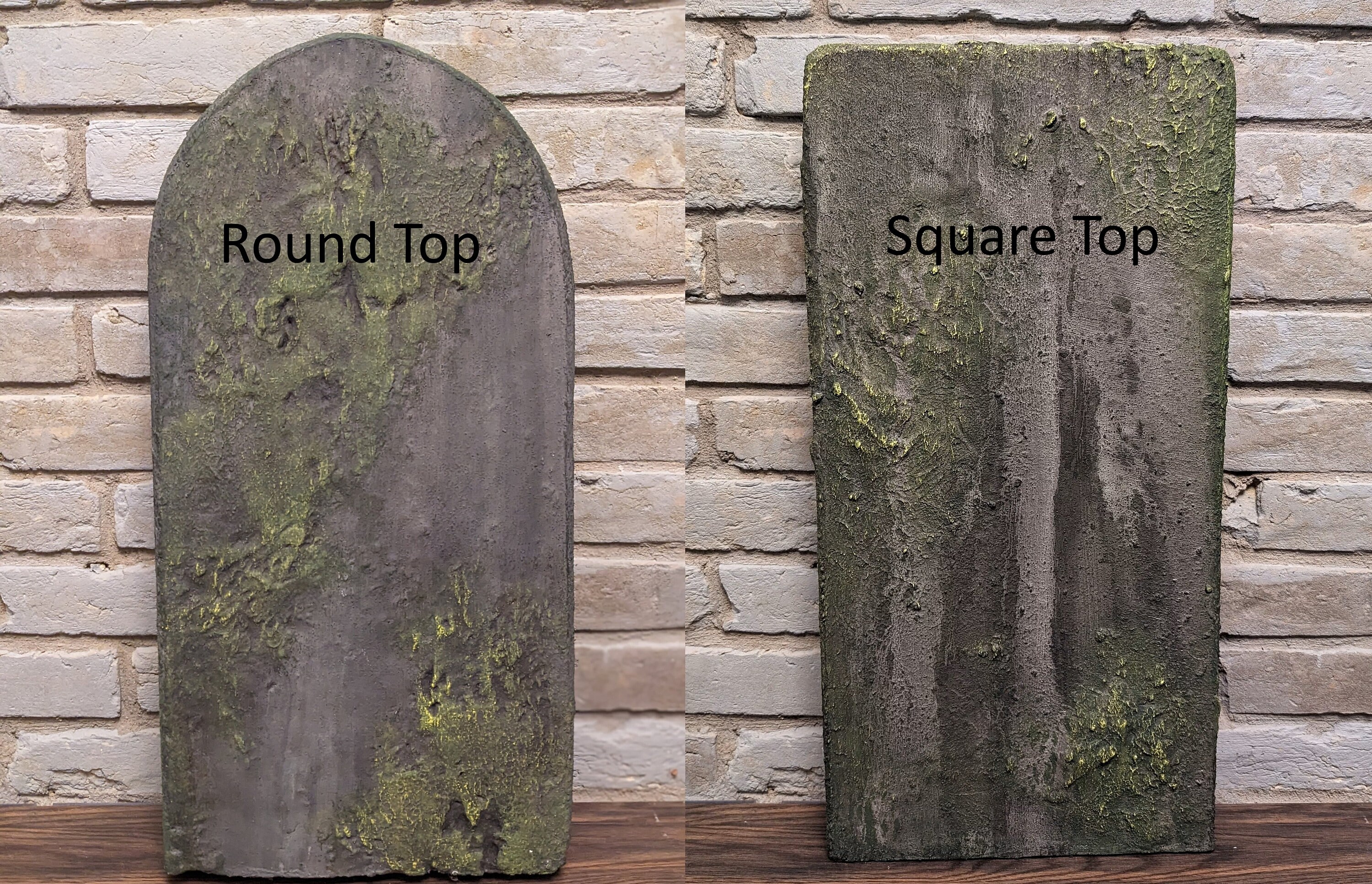 Made to Order Custom Halloween Gravestone With Moss Effect & Weathering ...