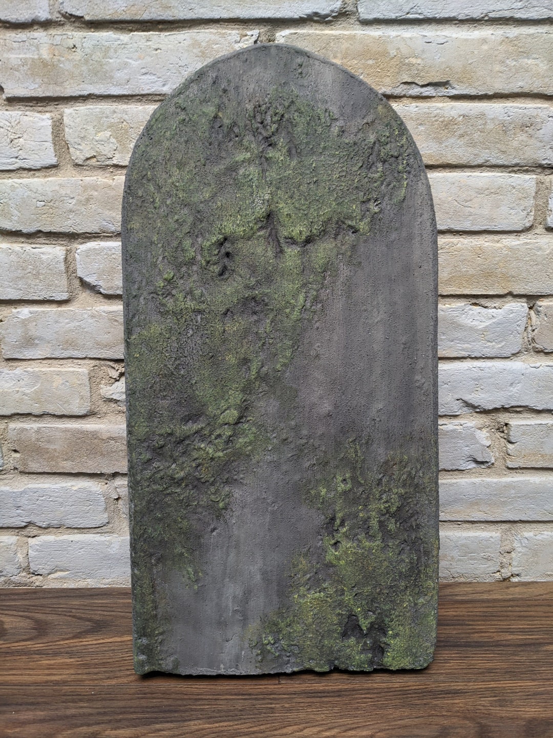 Made to Order Weathered Gravestone Prop With Moss Halloween Prop - Etsy