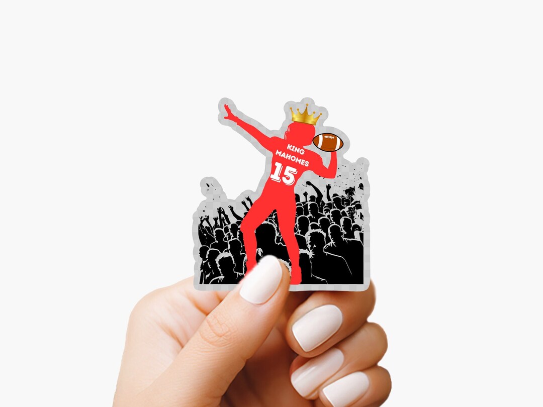 Patrick Mahomes Sticker, King Mahomes Decal, Chiefs Quarterback ...