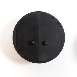 Custom Handcrafted Circle Wooden Cabinet | Circular Wall Hanging ...