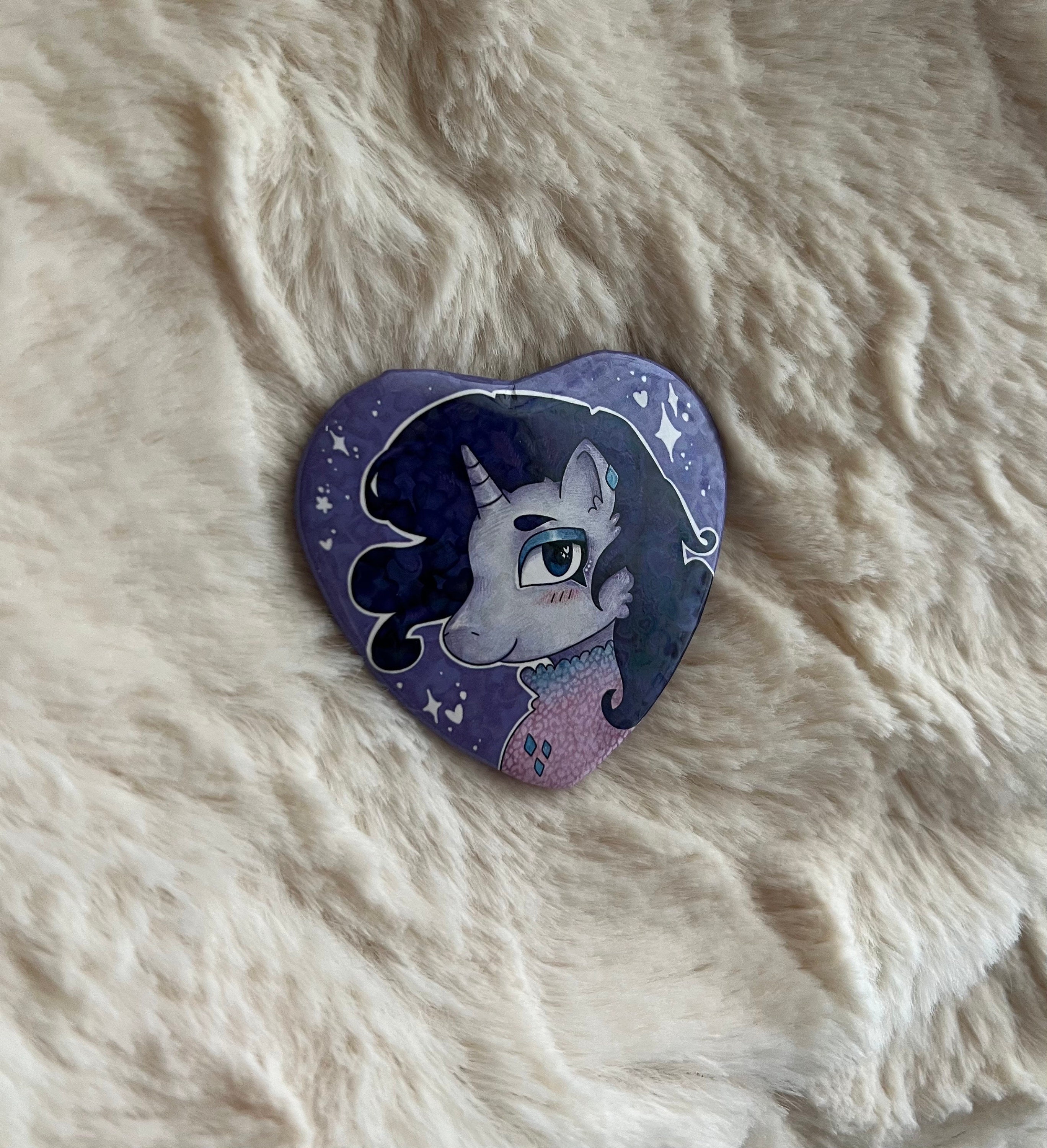 Rarity MLP Pin / 2.5x2.25 in / My Little Pony - Etsy