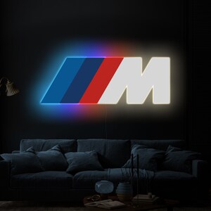 M Power Neon Sign BMW Logo Neon Sign M Power Logo Sign Bmw - Etsy