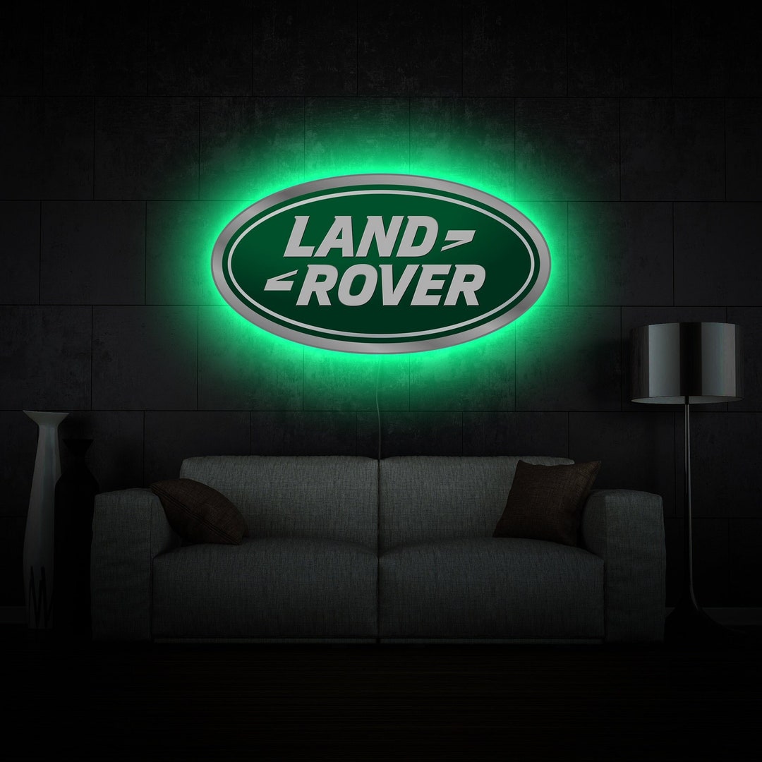 Land Rover Logo Light Land Rover Led Sign Land Rover Neon - Etsy