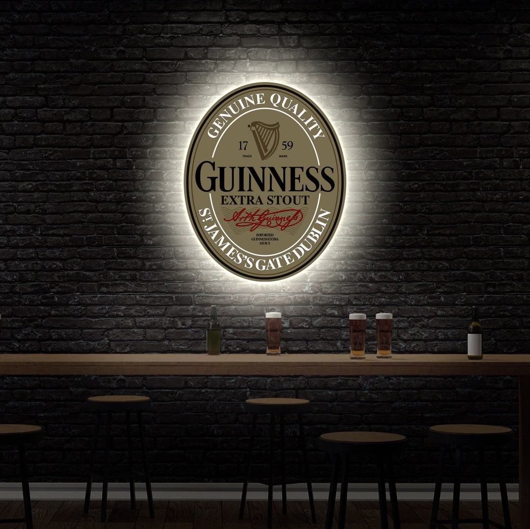 Guinness Neon Sign Guinness Led Sign Guinness Light Sign - Etsy Ireland