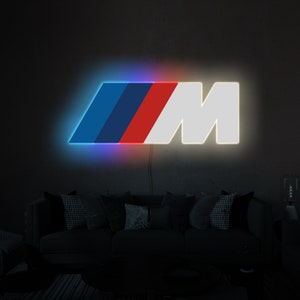 M Power Neon Sign BMW Logo Neon Sign M Power Logo Sign Bmw - Etsy
