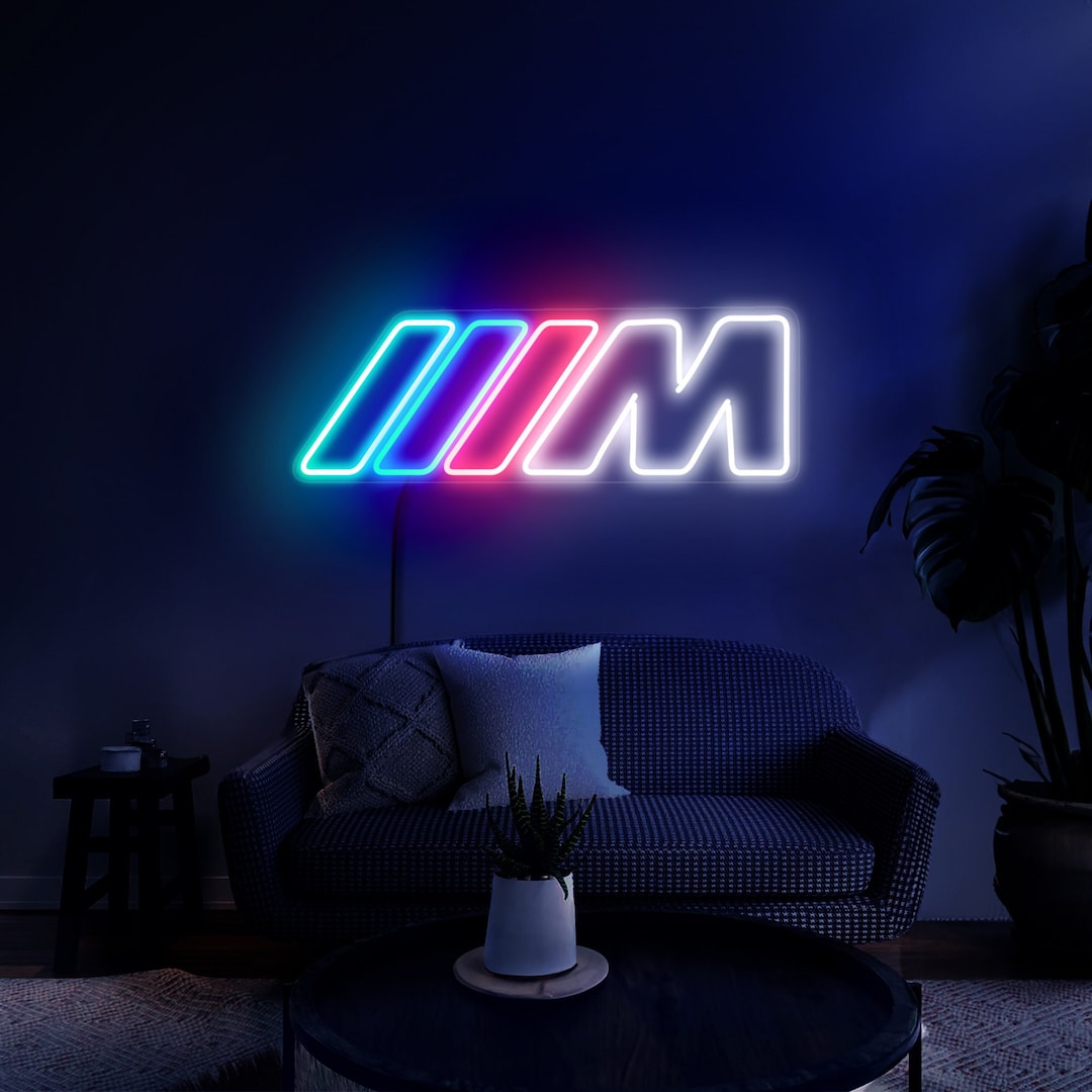 BMW M Neon Sign BMW Neon Sign Bmw Led Sign Bmw M Sign Bmw - Etsy