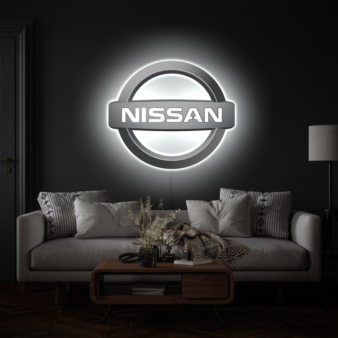 Nissan Neon Sign Nissan Logo Sign Nissan Led Sign Nissan - Etsy