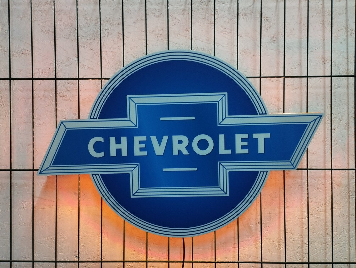 Chevrolet Logo Light Chevrolet Neon Sign Chevrolet Led Sign - Etsy Canada
